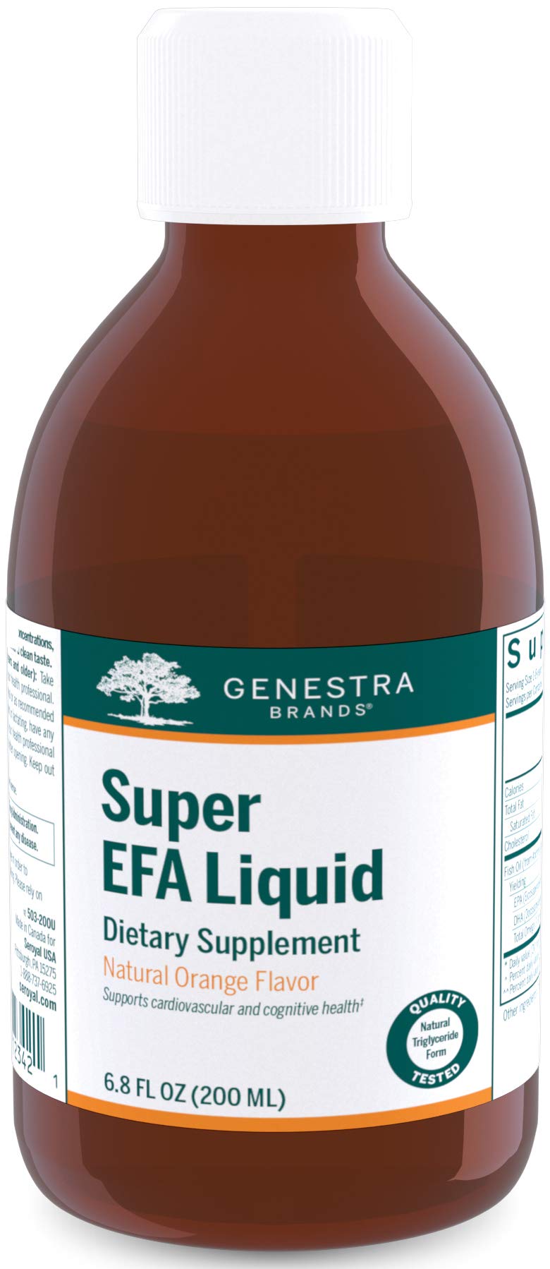 Natural orange flavoured DHA supplement