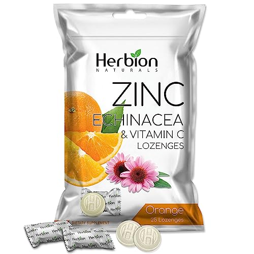 Natural orange flavoured echinacea lozenges