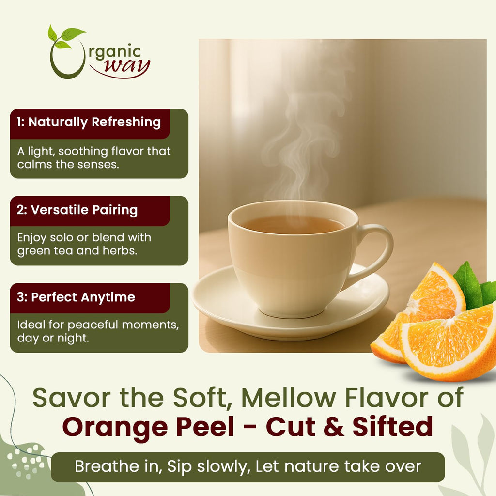 natural orange peel herbal tea