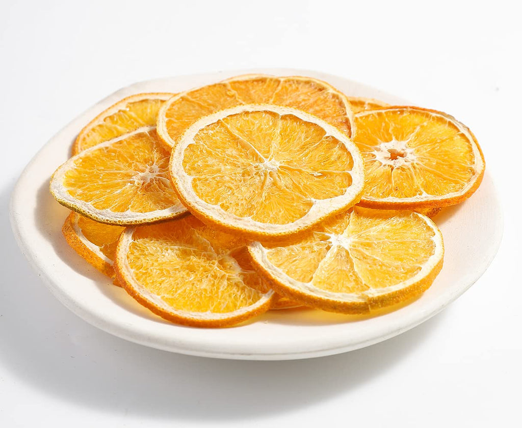natural orange slices for tea infusion