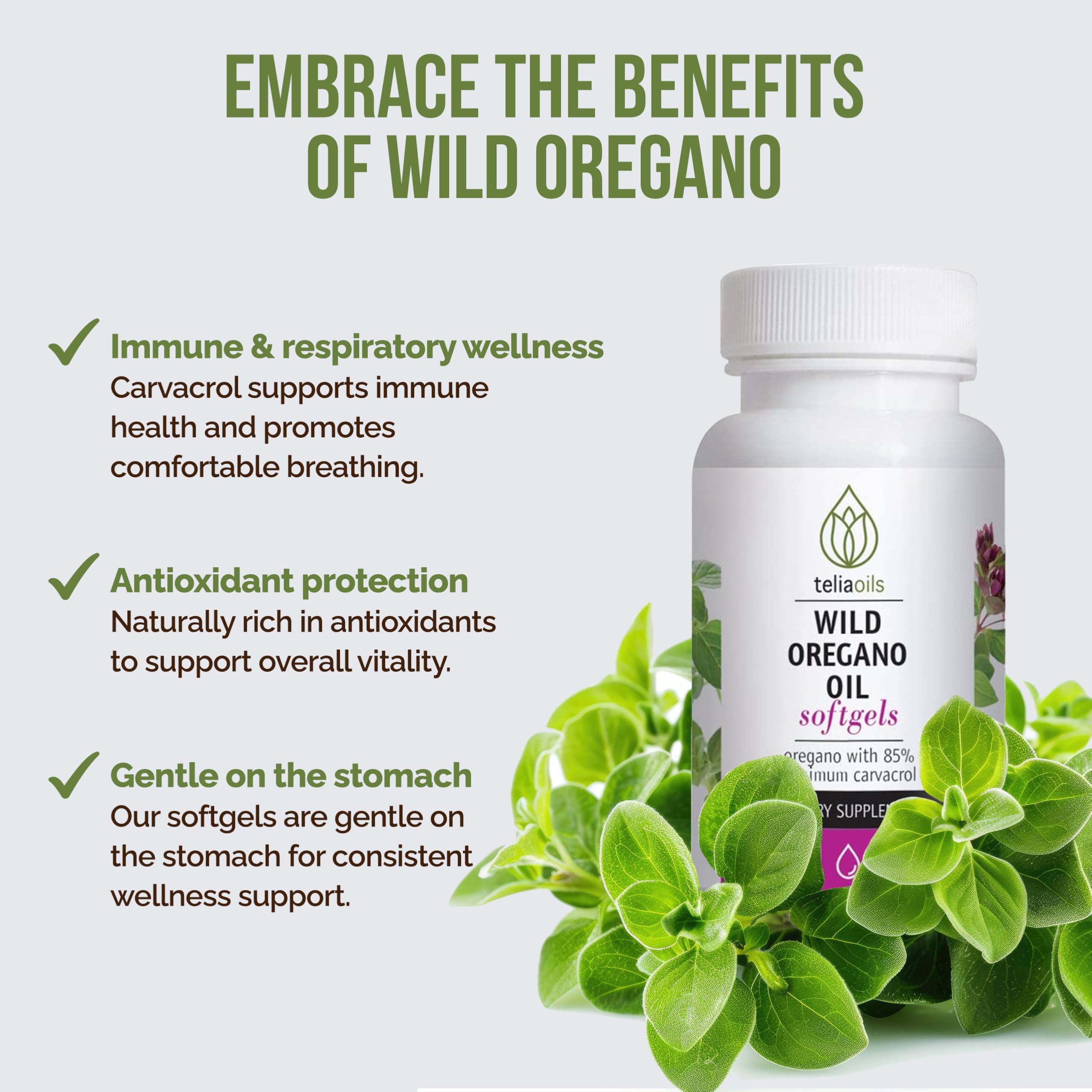 Natural oregano oil for wellness