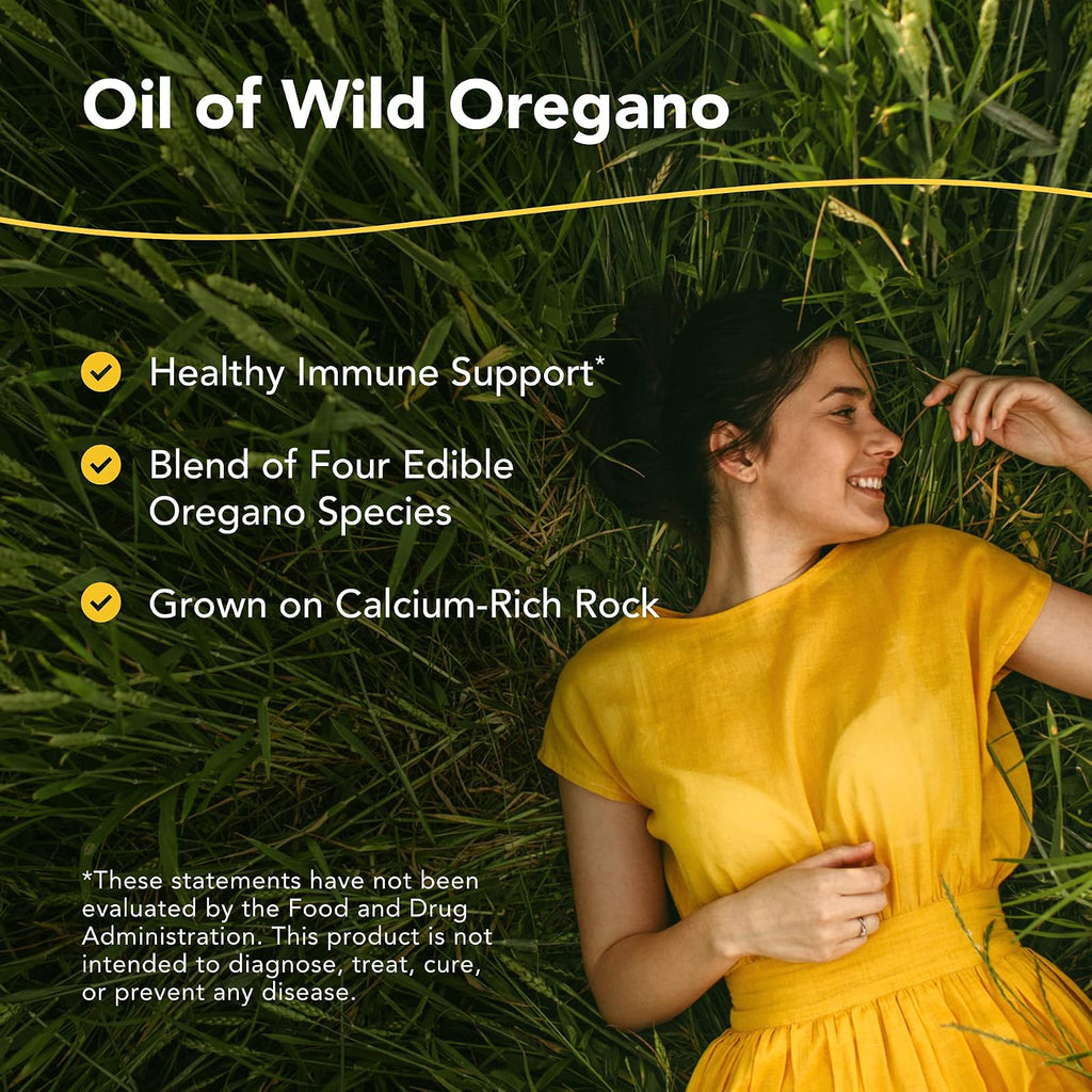 Natural oregano oil health supplement