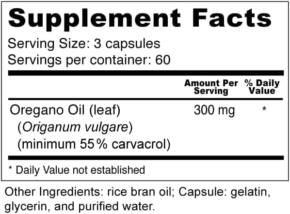 natural oregano oil softgels