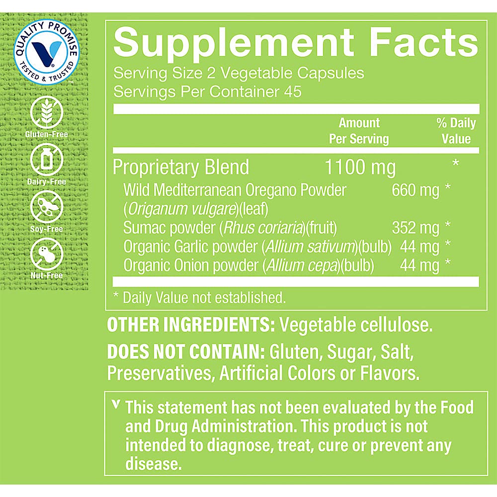 Natural oregano oil supplement benefits