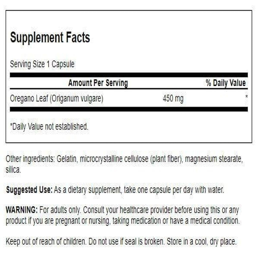 natural oregano oil supplement for immunity
