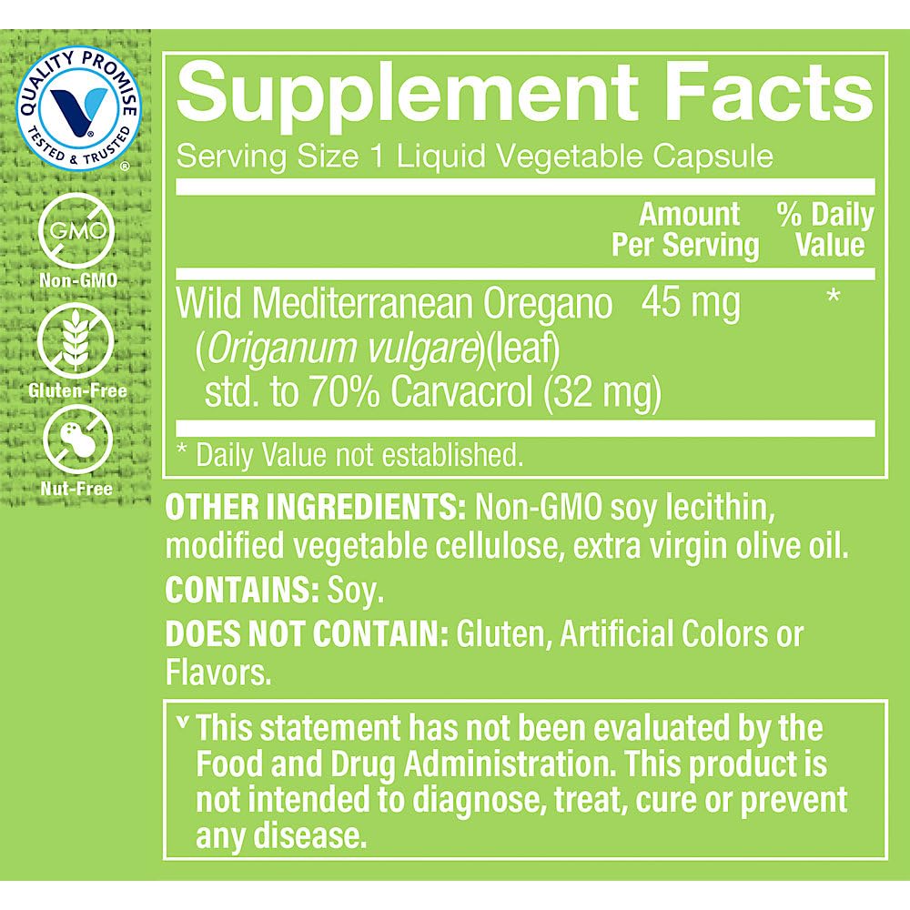 natural oregano oil supplement