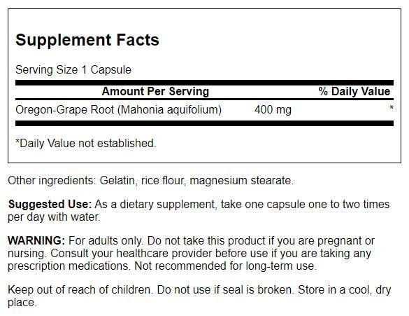 Natural Oregon-Grape Root extract benefits