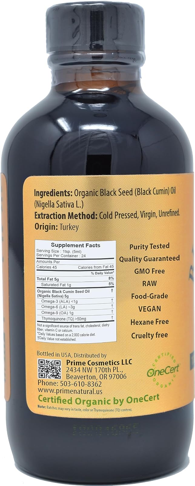 natural organic black seed oil