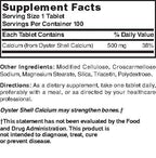 natural oyster shell calcium for better absorption