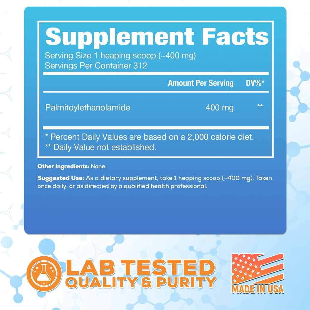 Natural pain relief Palmitoylethanolamide