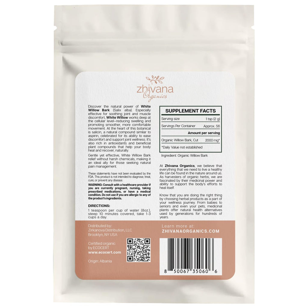 natural pain relief white willow