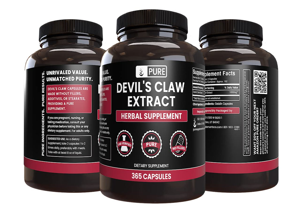 Natural pain relief with Devil's Claw