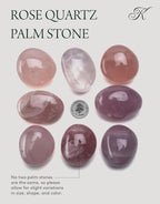 Natural palm stone for emotional balance