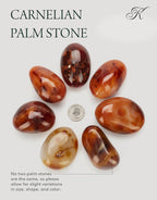 Natural palm stone for mindfulness practice