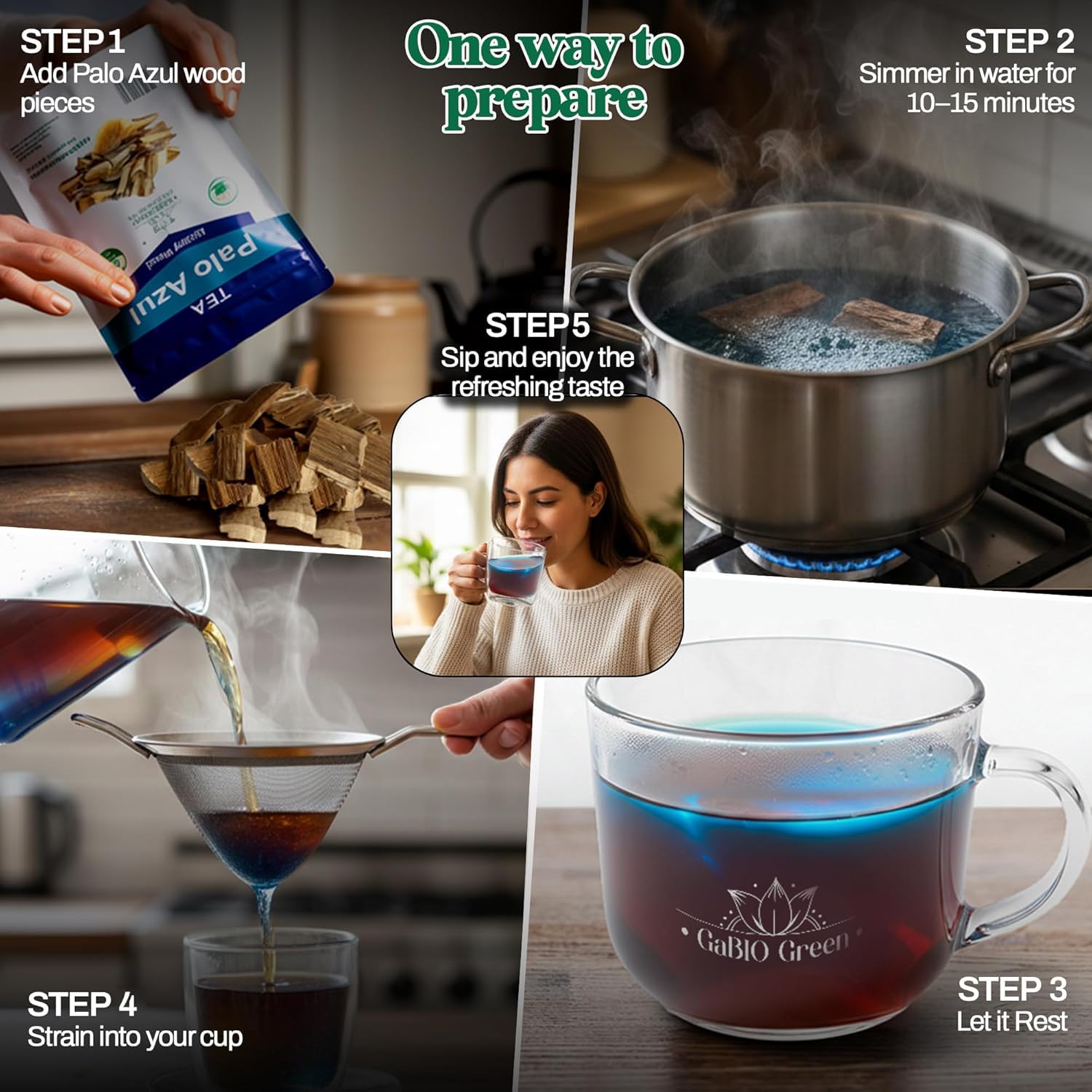natural Palo Azul tea blend