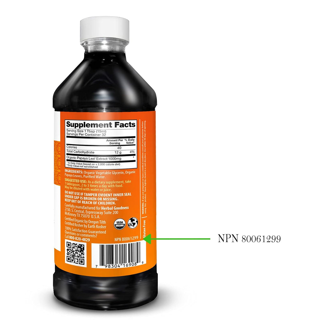 Natural papaya leaf extract for digestion