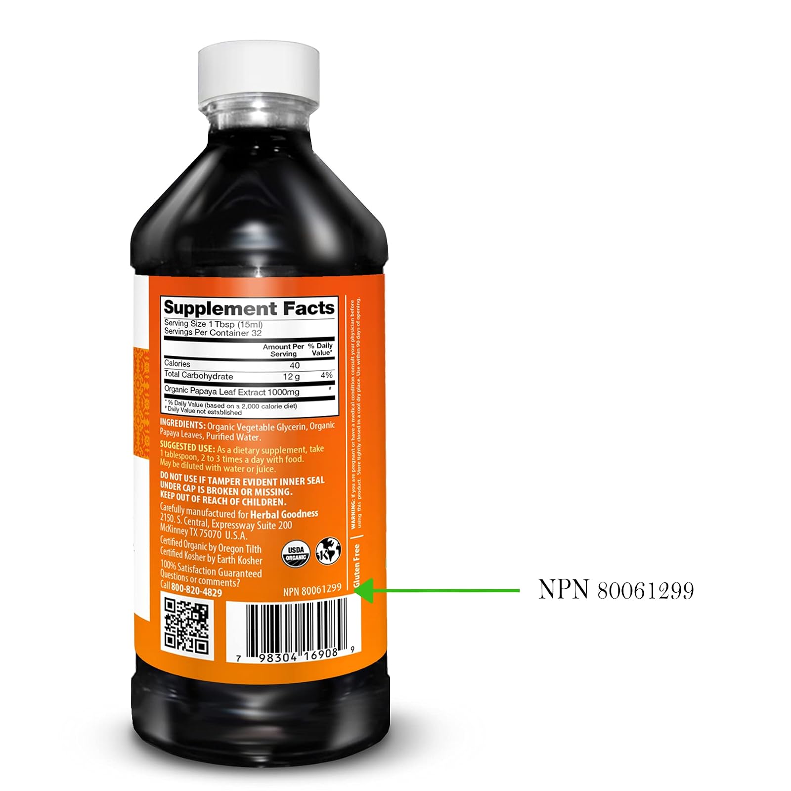 Natural papaya leaf extract for digestion