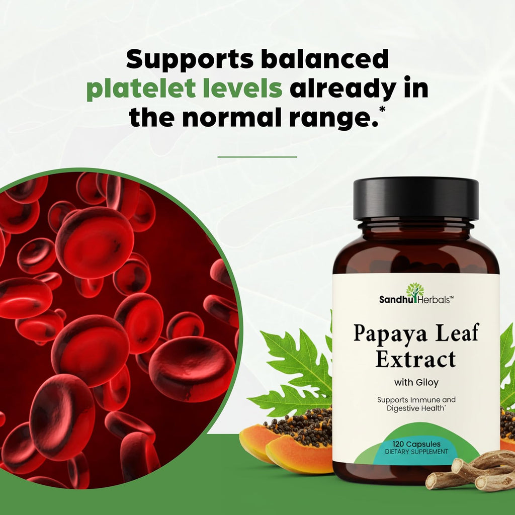 Natural papaya leaf supplement