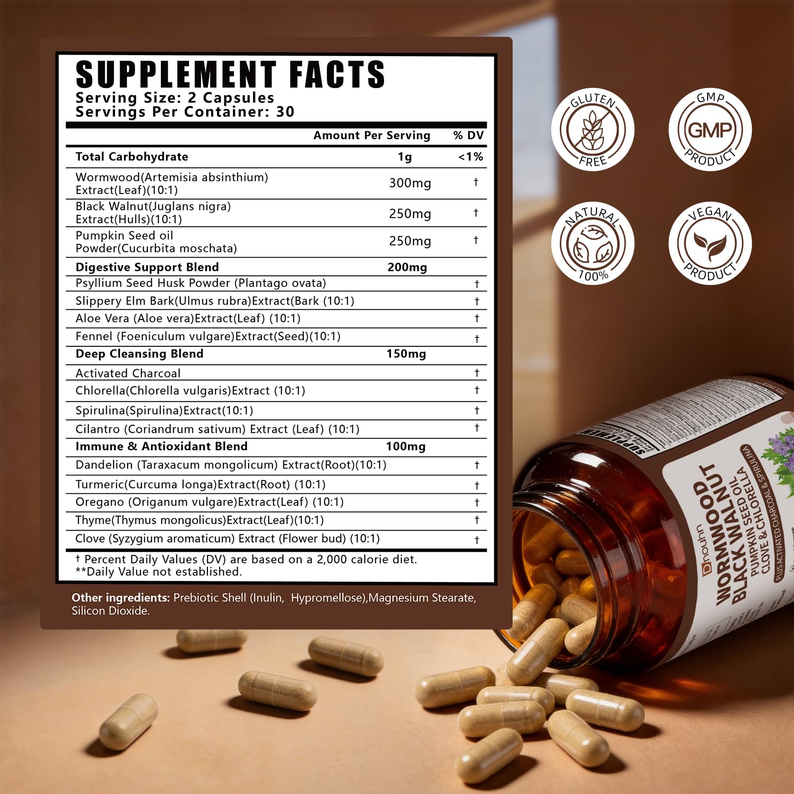 natural parasite cleanse capsules