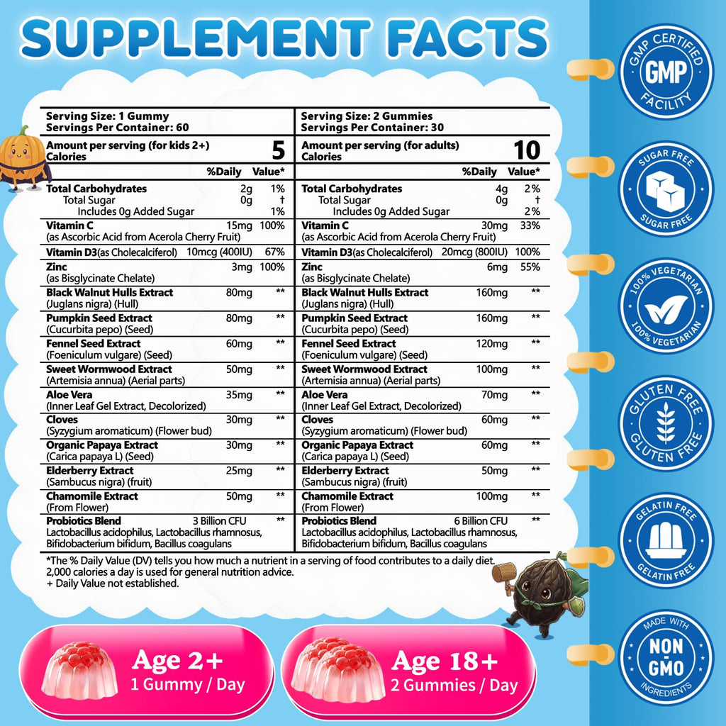 natural parasite cleanse gummies