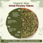 Natural parsley flakes for recipes