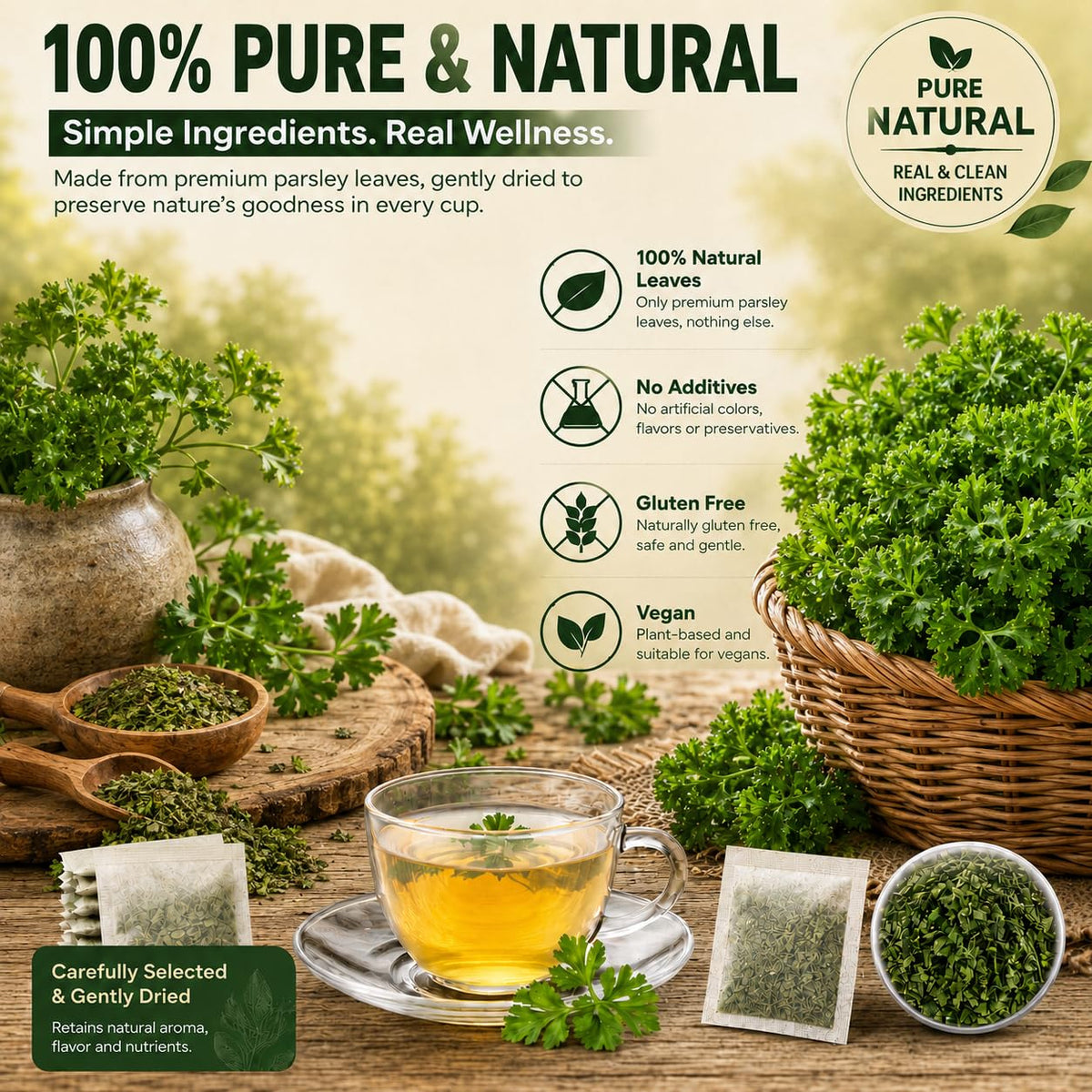 natural parsley leaf infusion
