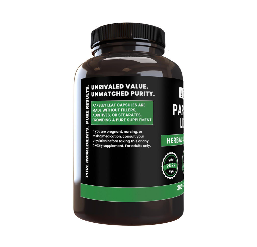 natural parsley leaf supplement capsules