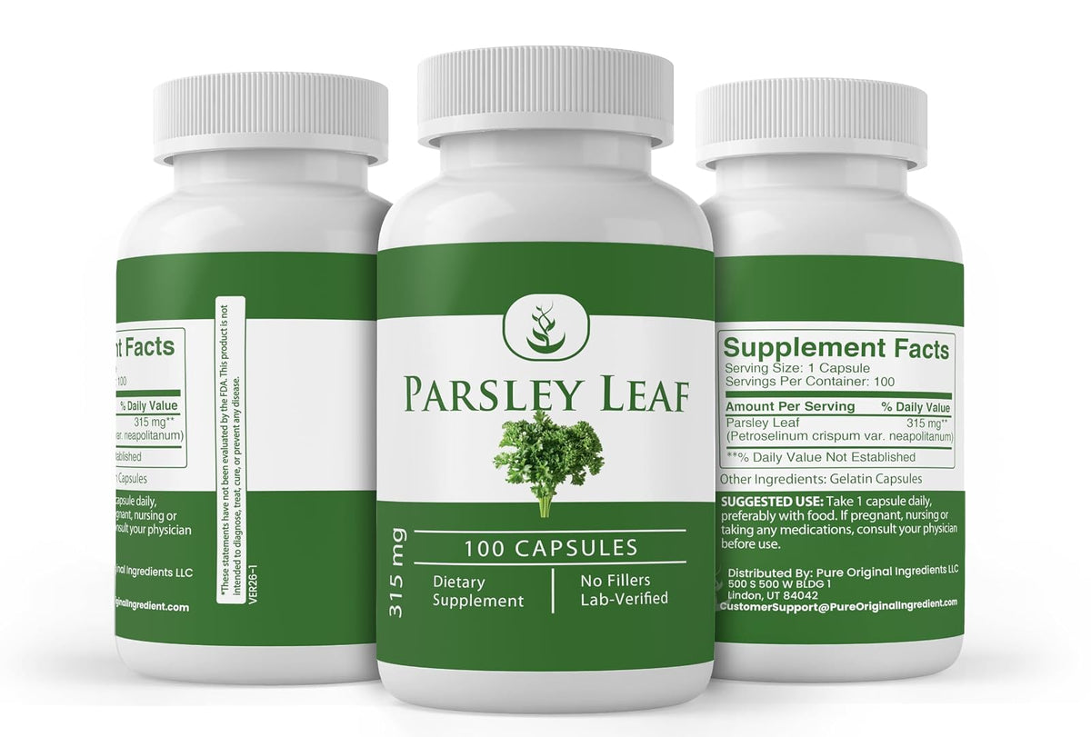 natural parsley multivitamin supplement