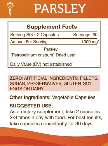 natural parsley supplement for wellness