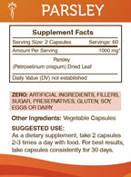 natural parsley supplement for wellness