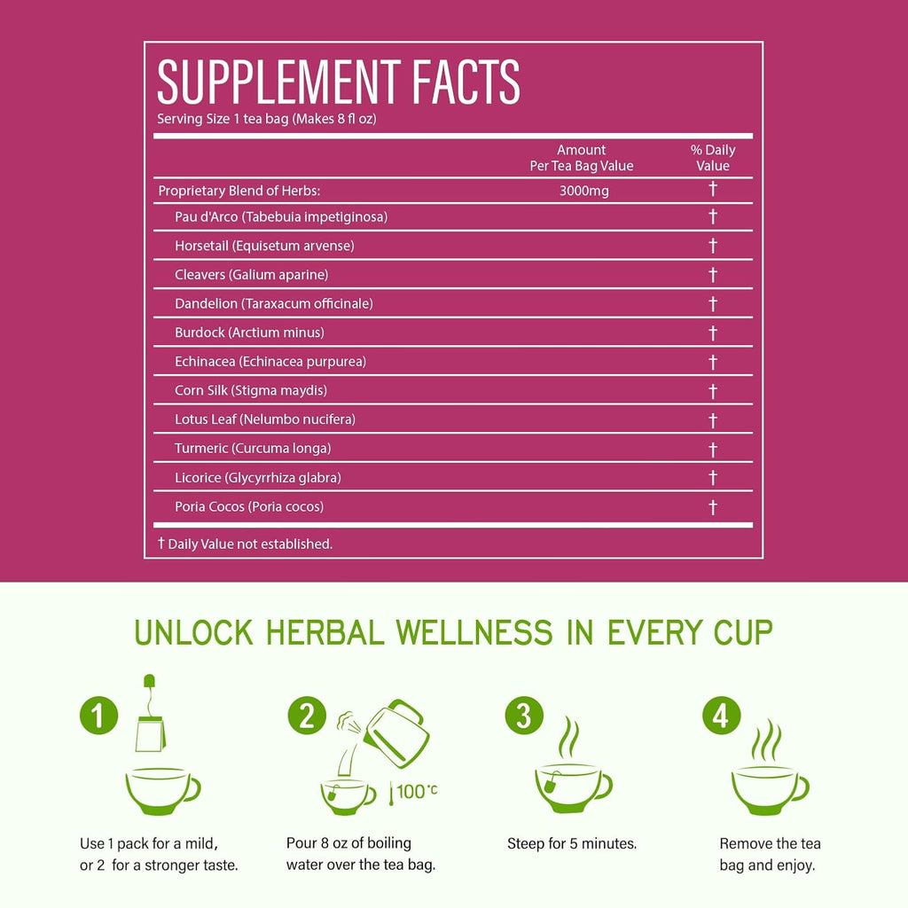 natural Pau d'Arco tea for wellness