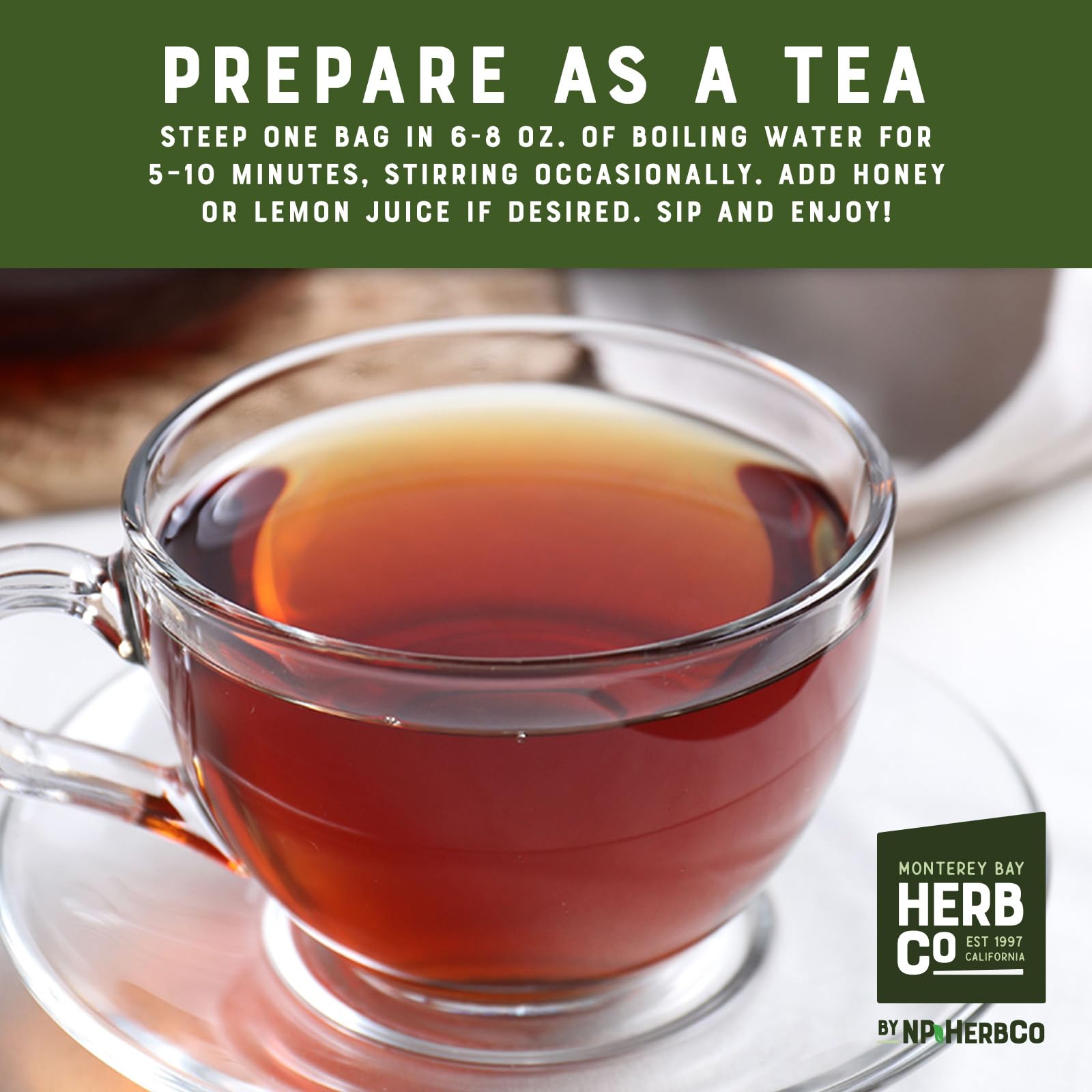 natural Pau D'Arco tea infusion