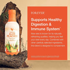 natural peach flavour aloe drink