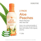 natural peach flavour aloe drink