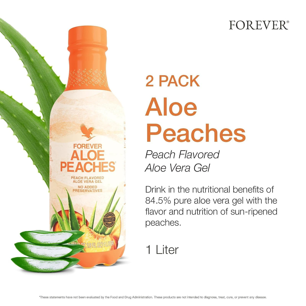 natural peach flavour aloe drink