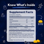 Natural peach flavour BCAA supplement