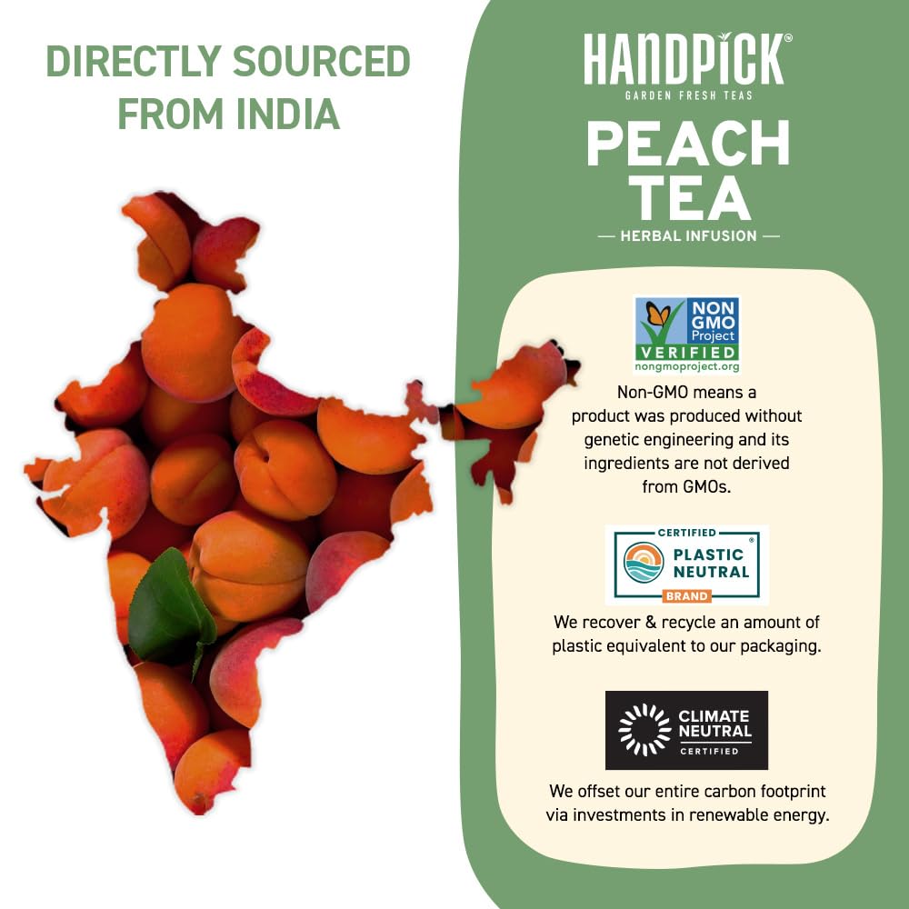 natural peach flavour herbal tea