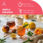 natural peach flavour tea bags