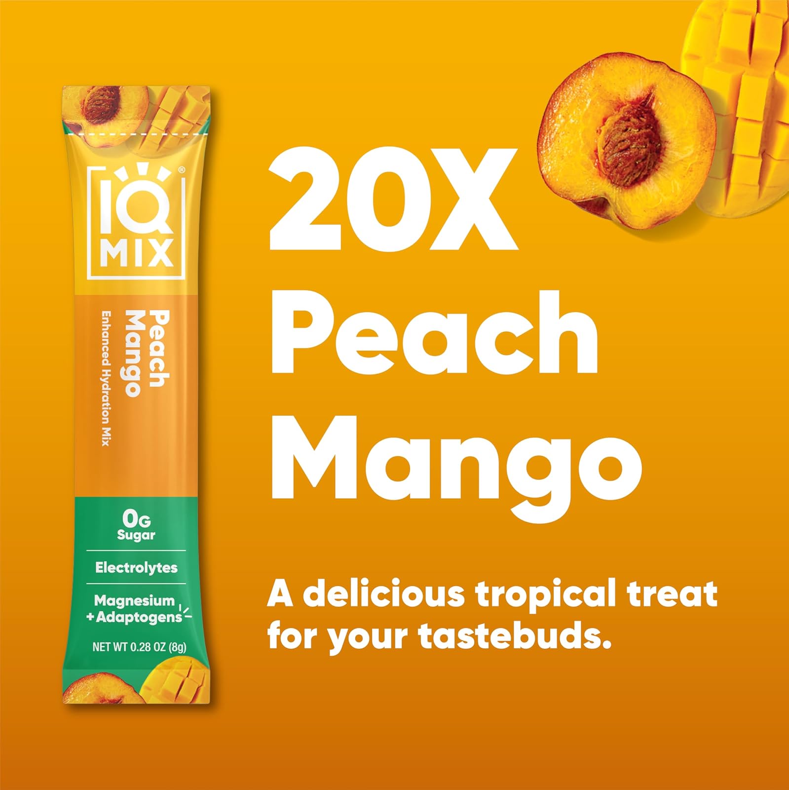 natural peach mango electrolyte drink mix