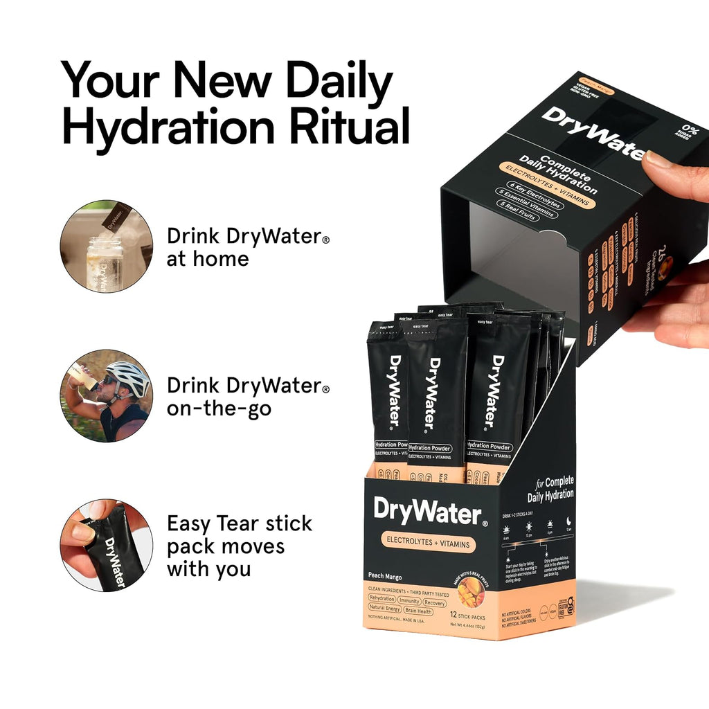 Natural peach mango flavour hydration