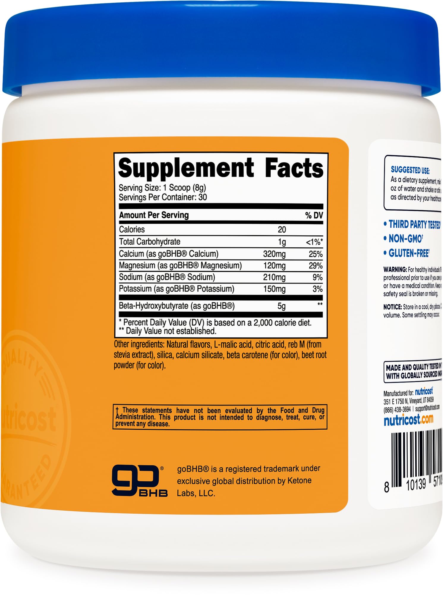 natural peach mango flavour supplement