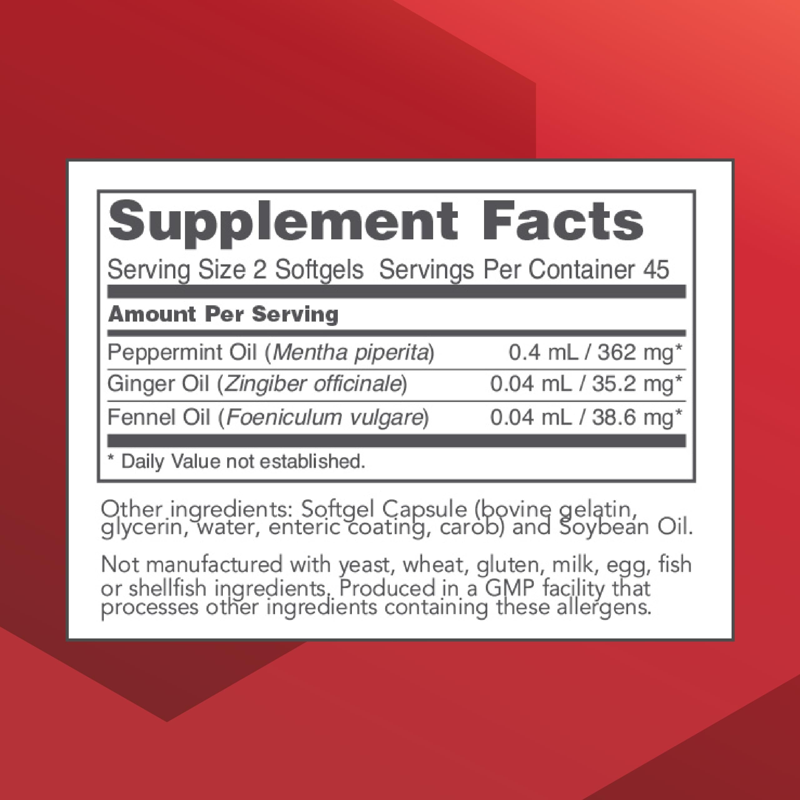 natural peppermint ginger for digestive comfort
