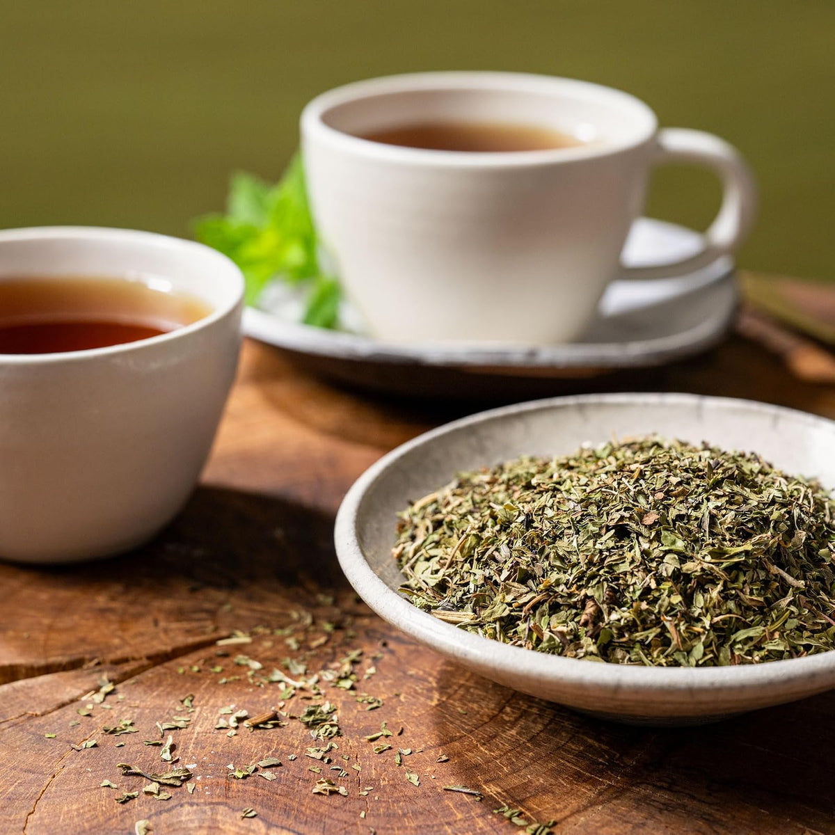 natural peppermint herbal detox tea