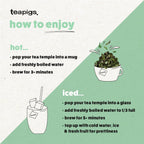 natural peppermint herbal detox tea