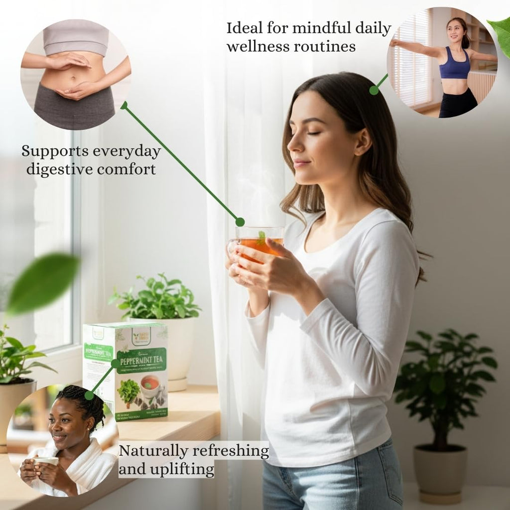 natural peppermint tea for energy