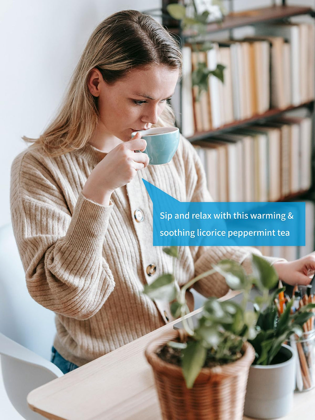 natural peppermint tea for fresh breath