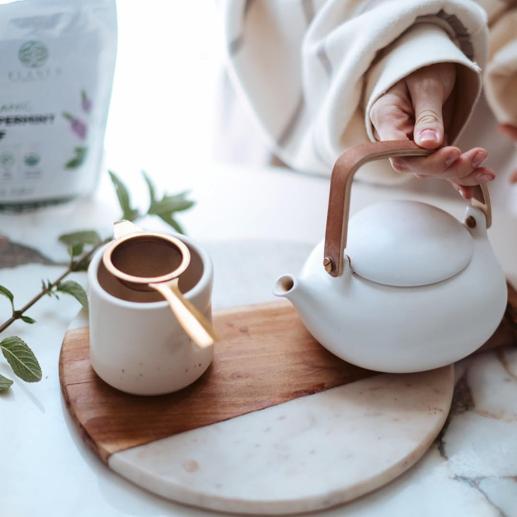 natural peppermint tea for relaxation