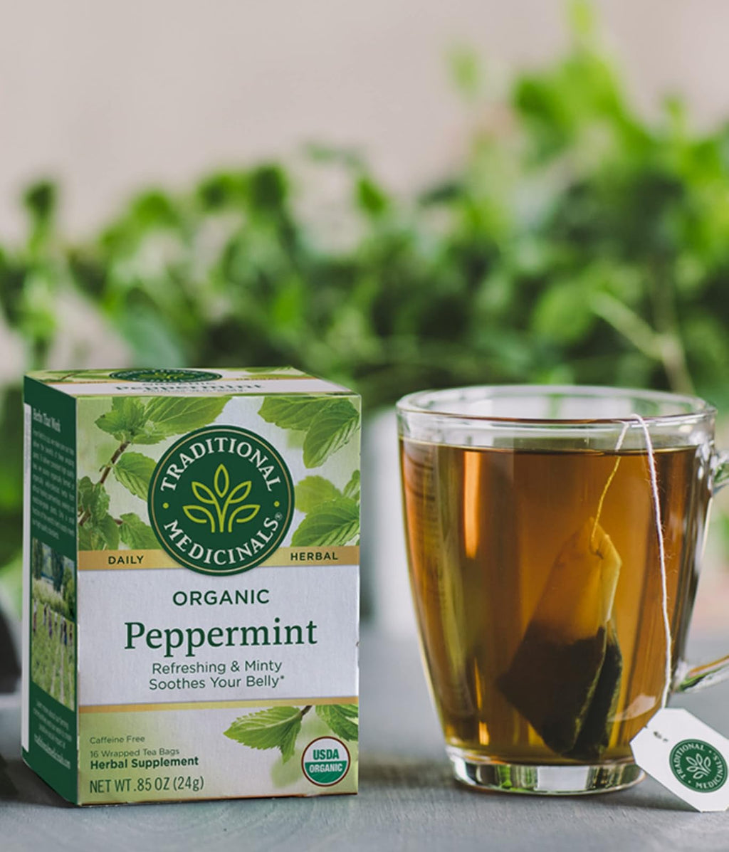 natural peppermint tea for wellness