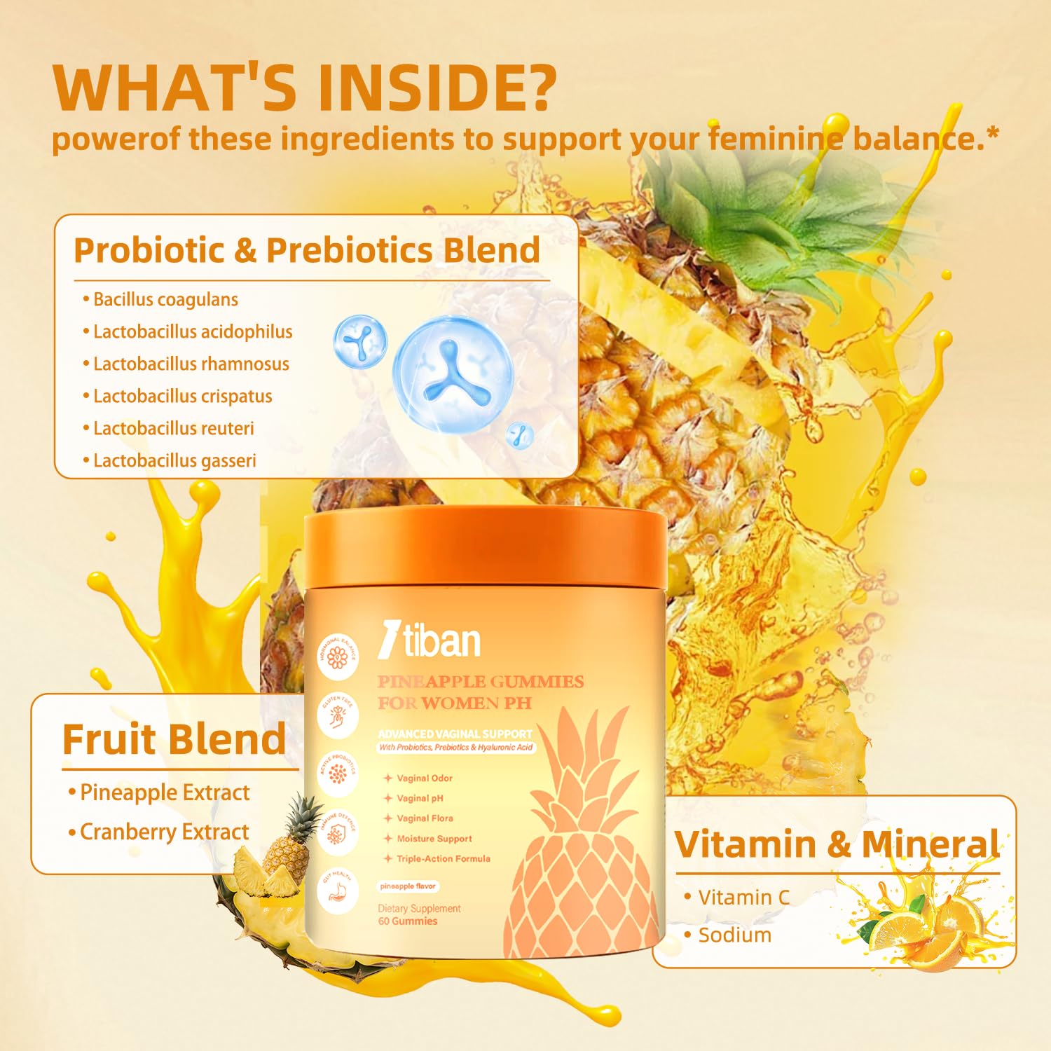 Natural pH balance multivitamins