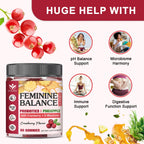 Natural pH balance support gummies